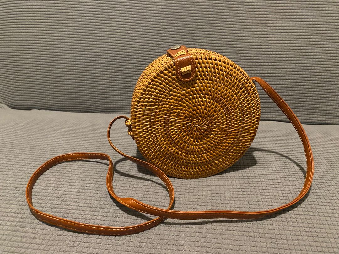 Rattan purse, Women's Fashion, Bags & Wallets, Shoulder Bags on Carousell