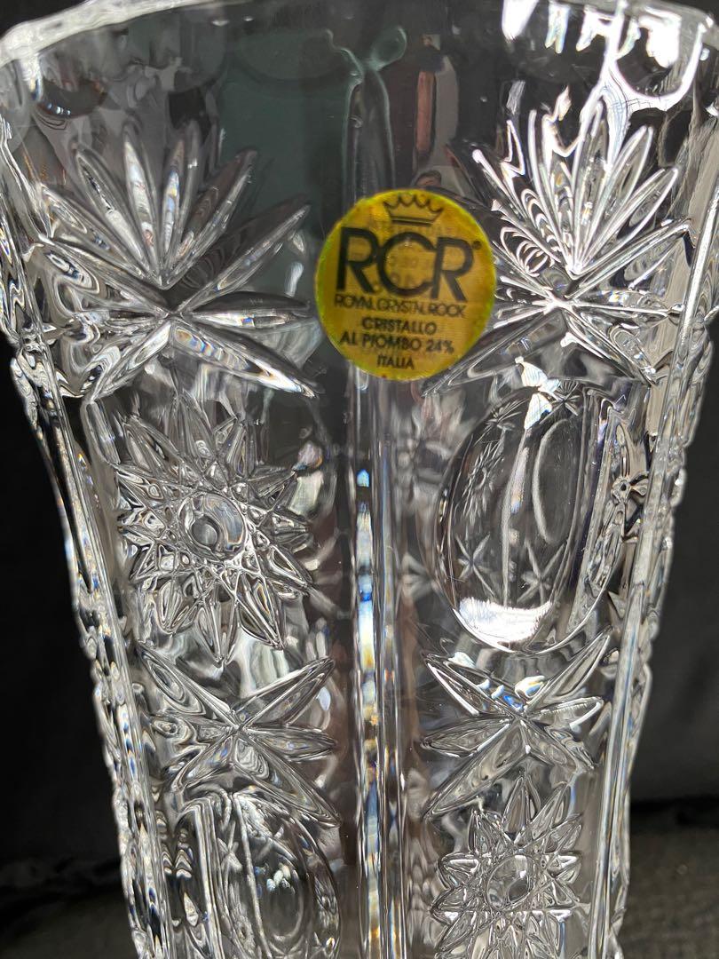 RCR Crystal Vase - Royal Crystal Rock 24%, Furniture & Home Living ...