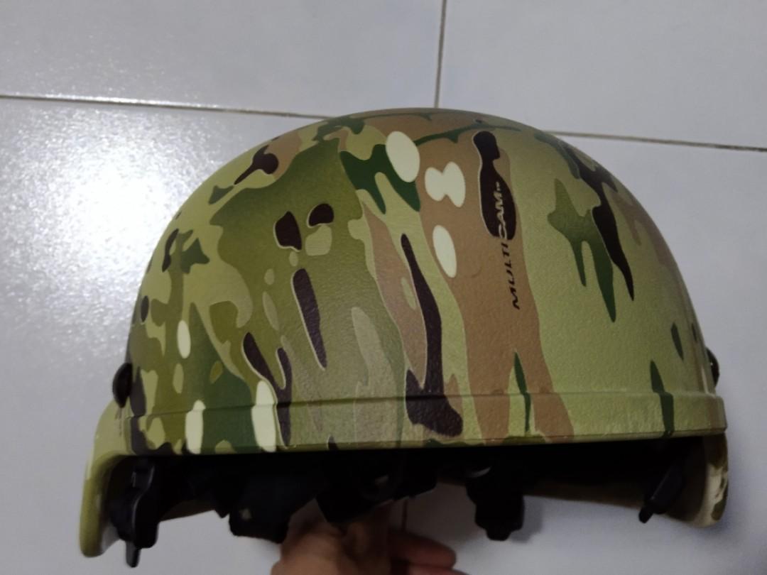 REPLICA MICH 2000 Multicam medium military soldier helmet headgear army ...