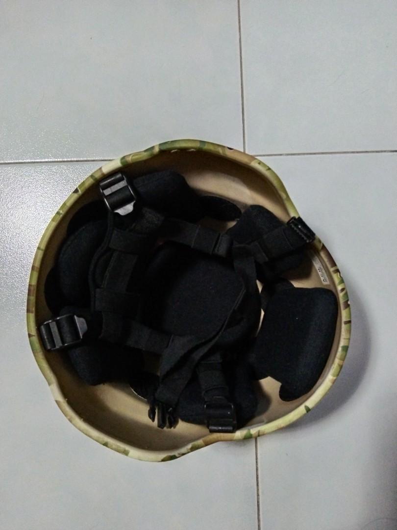 REPLICA MICH 2000 Multicam medium military soldier helmet headgear army ...