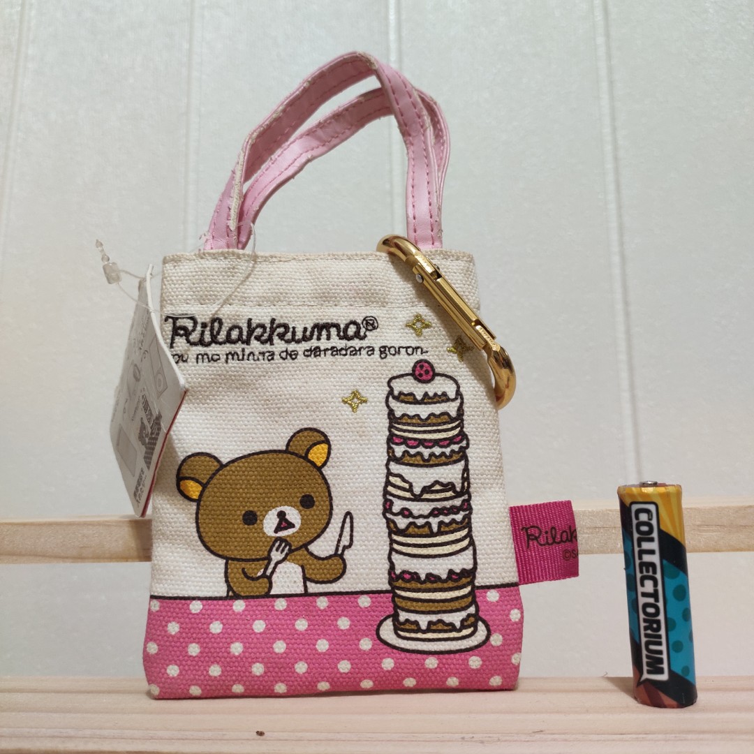 San-X Rilakkuma Mini Tote Bag Pouch, Women's Fashion, Bags & Wallets ...