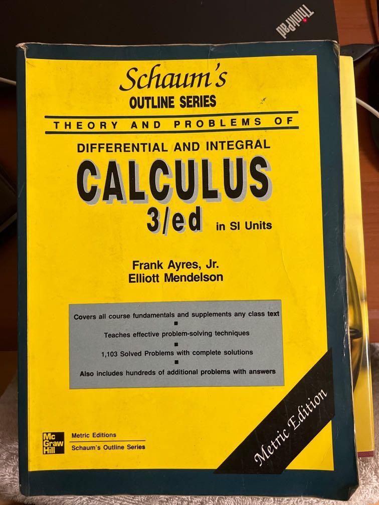 Schaum outline calculus, Hobbies & Toys, Books & Magazines, Textbooks ...
