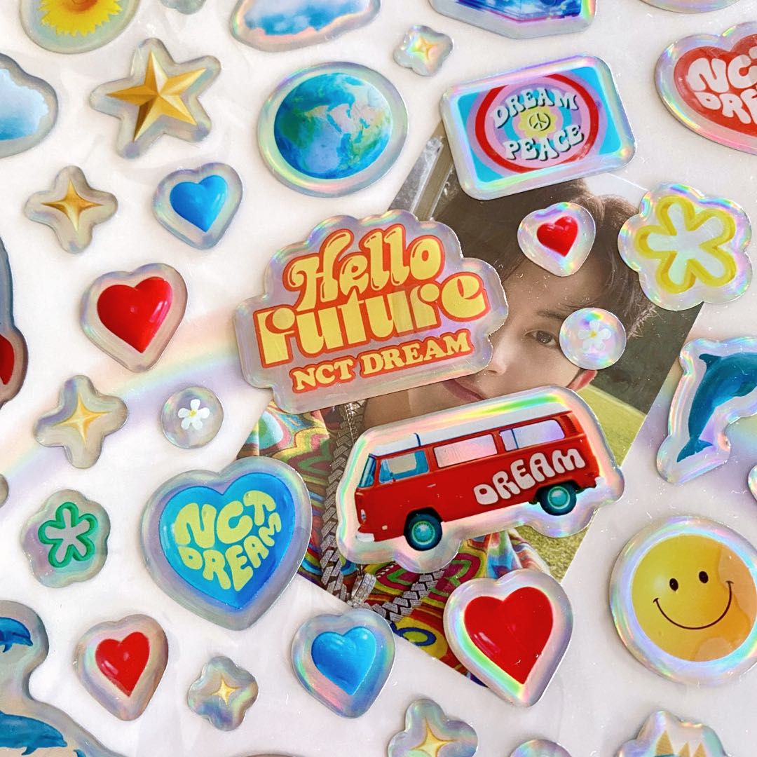 Sealed official on hand Hello Future Mark Lee Epoxy Sticker + PC ...