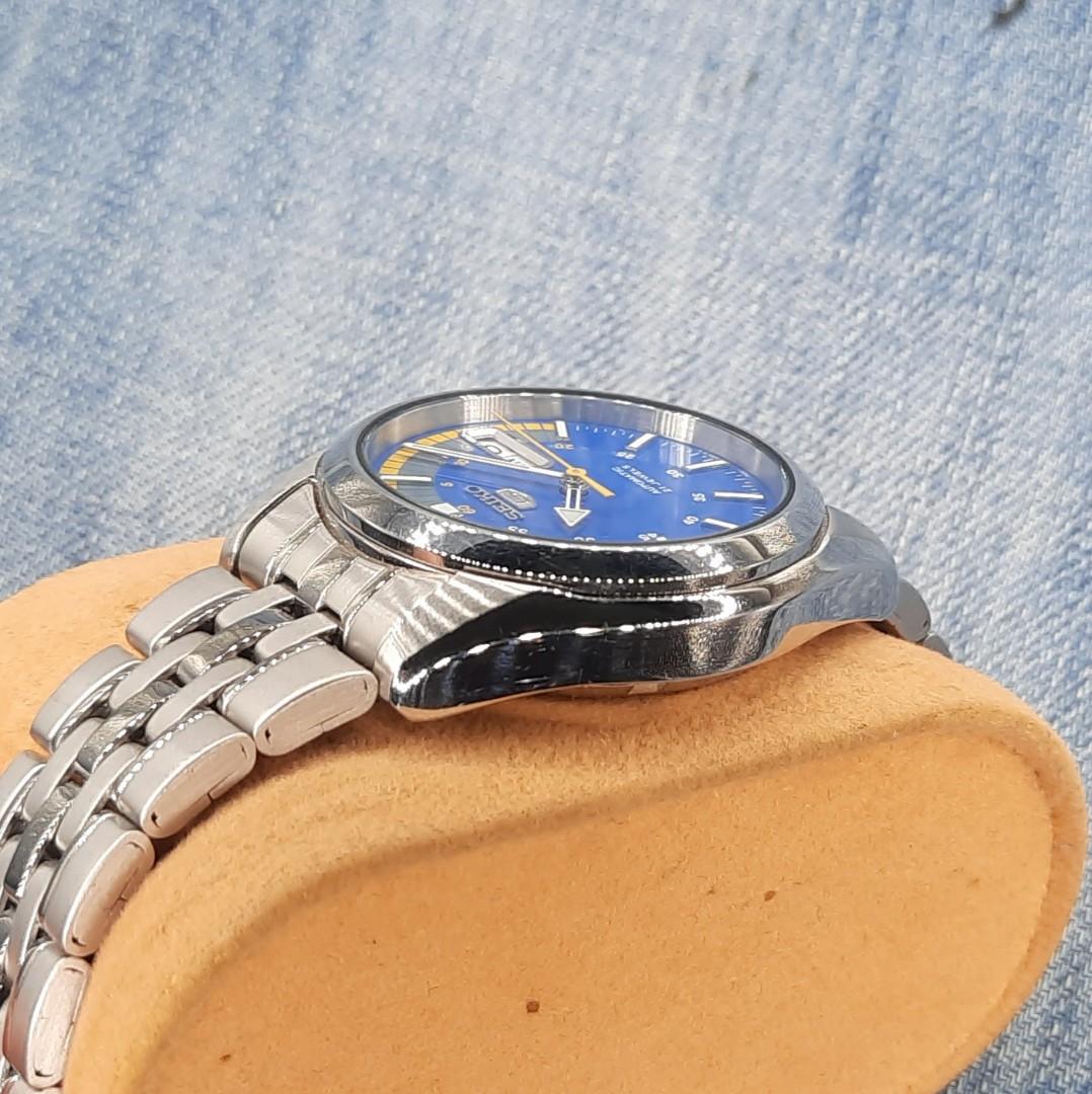 Seiko 7S26-01V0 Blue Rally 21 Jewels Automatic Men's Watch, Men's ...
