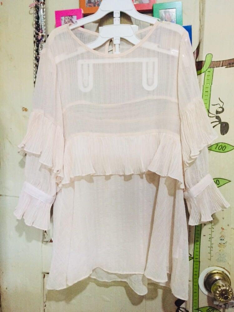 skin tone top, Women's Fashion, Tops, Blouses on Carousell