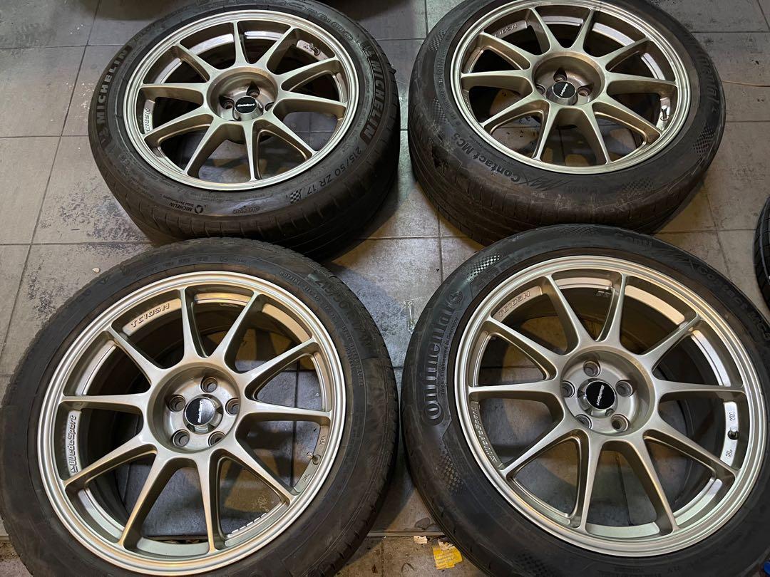 Sport rim 17 Wedsport tc105 siap tayar wish, Auto Accessories on Carousell