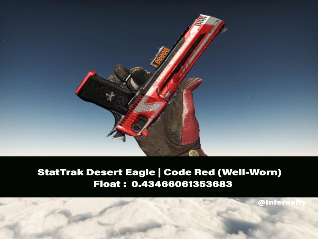 StatTrak Desert Eagle Code Red WW CSGO SKINS KNIVES, Video Gaming ...