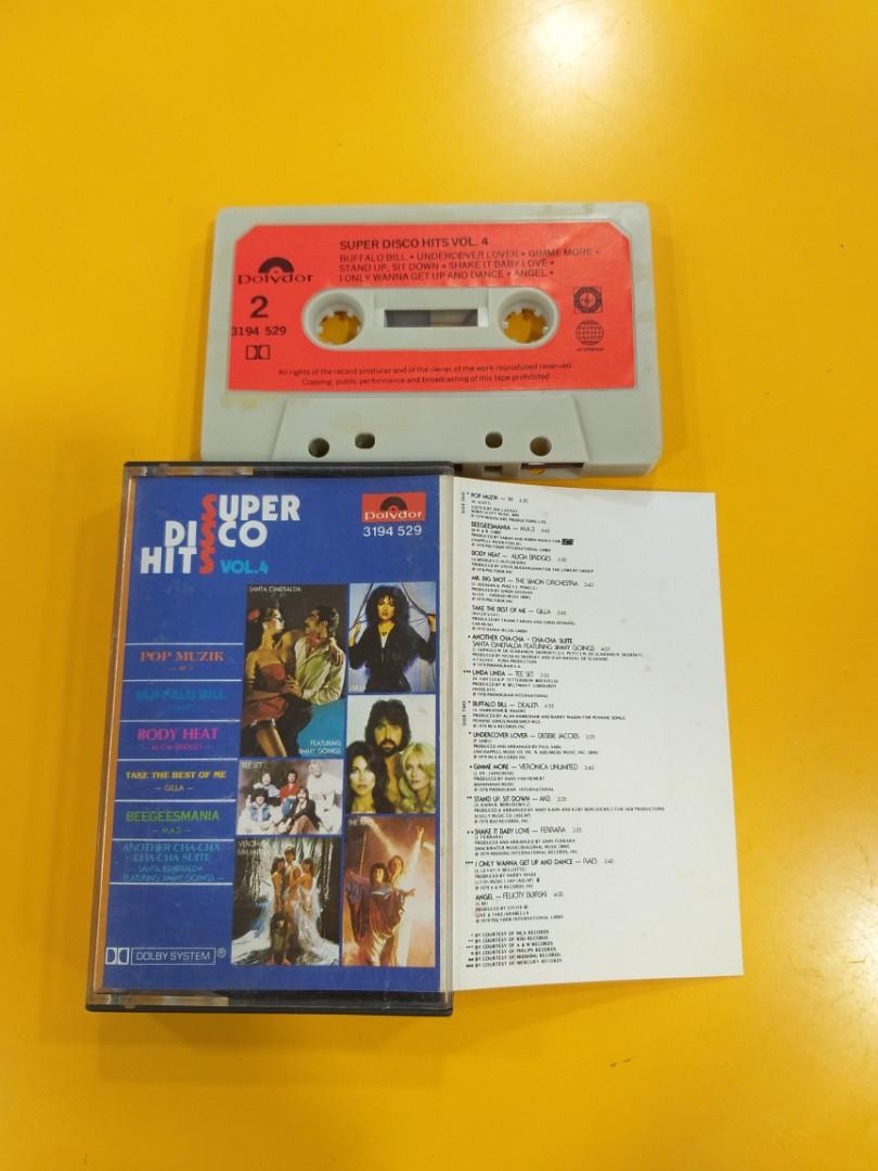 SUPER DISCO HITS VOL.4 大棉 錄音帶 卡式帶 磁帶, 興趣及遊戲, 音樂樂器 & 配件, 音樂與媒體 - CD 及 ...
