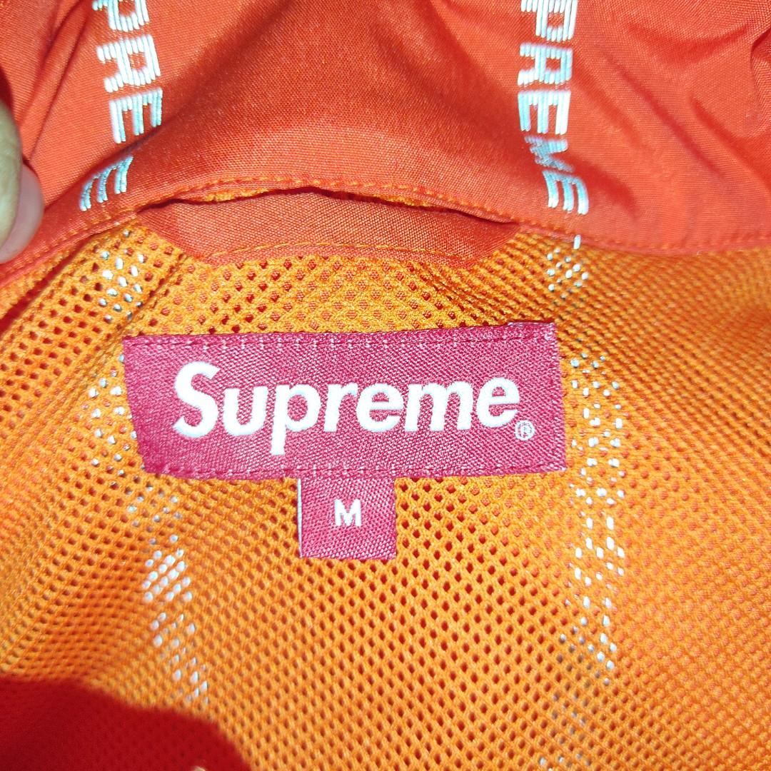 SUPREME Reflective Text Track Jacket, Men's Fashion, Coats, Jackets and ...