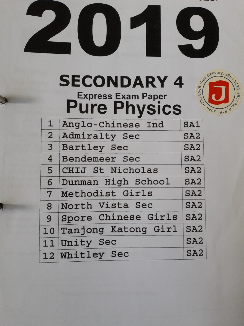 Test Papers S4 Pure Physics, Hobbies & Toys, Books & Magazines ...