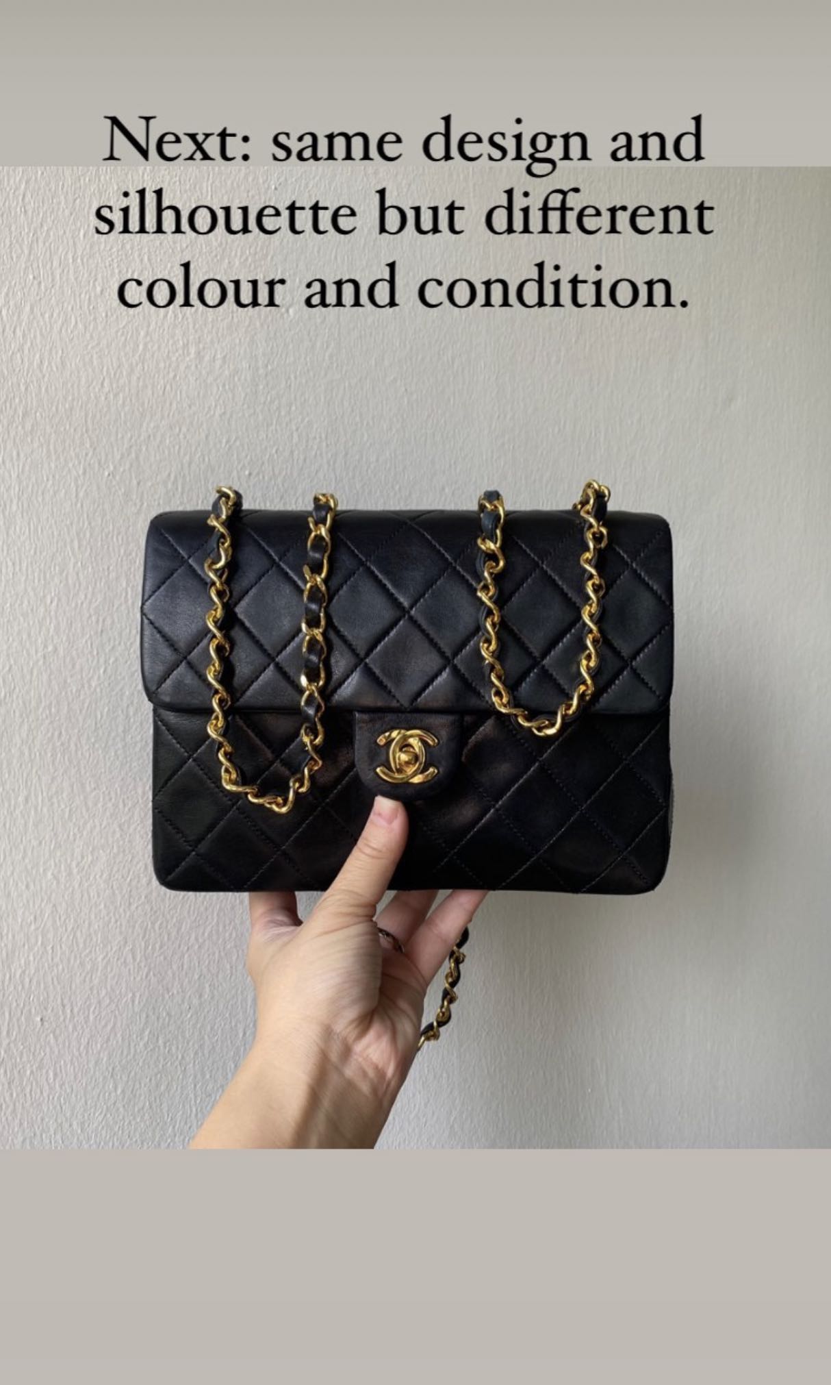 Vintage Chanel Square Mini (Full Set with Box), Women's Fashion, Bags ...