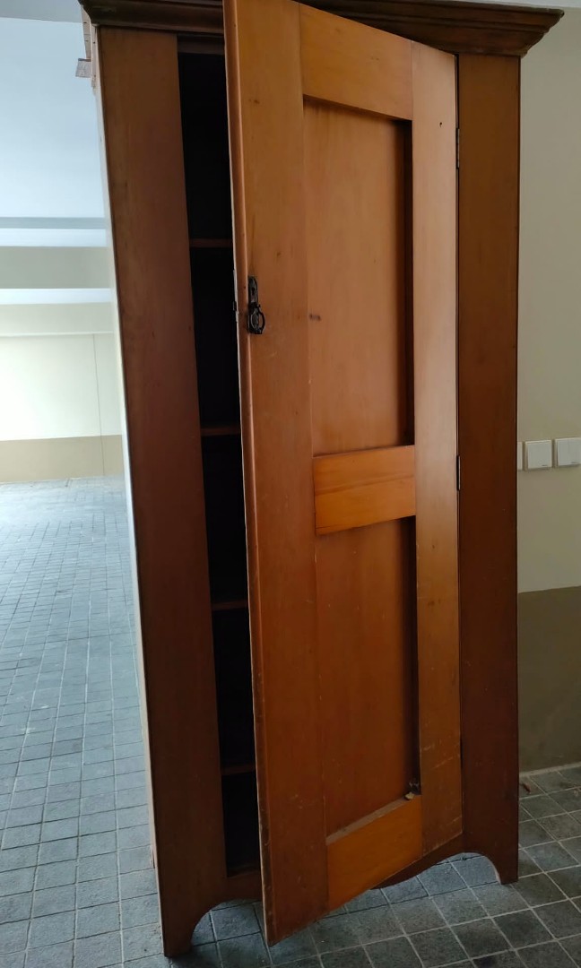 wooden linen cabinet, Furniture & Home Living, Furniture, Shelves ...