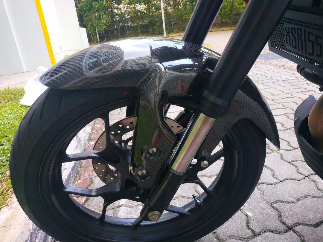 [XSR 155] Front Fender XSR155 - Carbon Kevlar, Motorcycles, Motorcycle ...