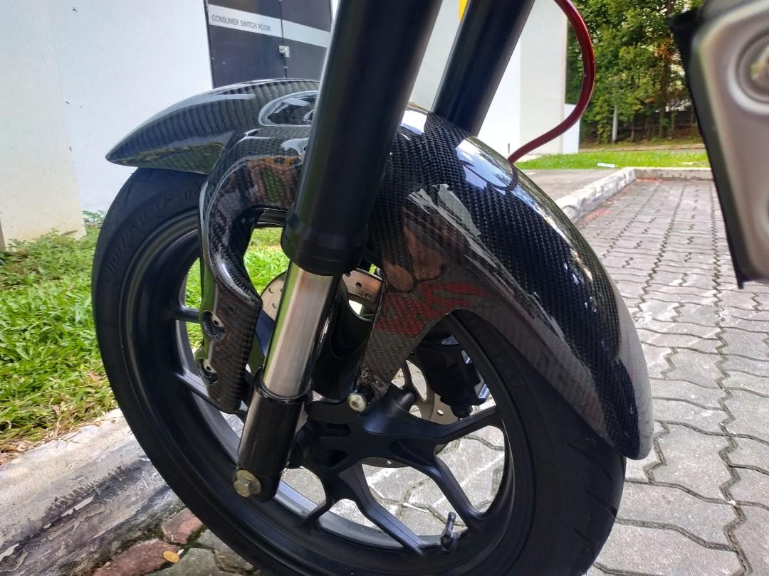 [XSR 155] Front Fender XSR155 - Carbon Kevlar, Motorcycles, Motorcycle ...