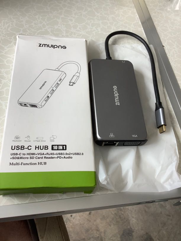 ZMUIPNG USB-C HUB 10 IN 1, Computers & Tech, Parts & Accessories ...