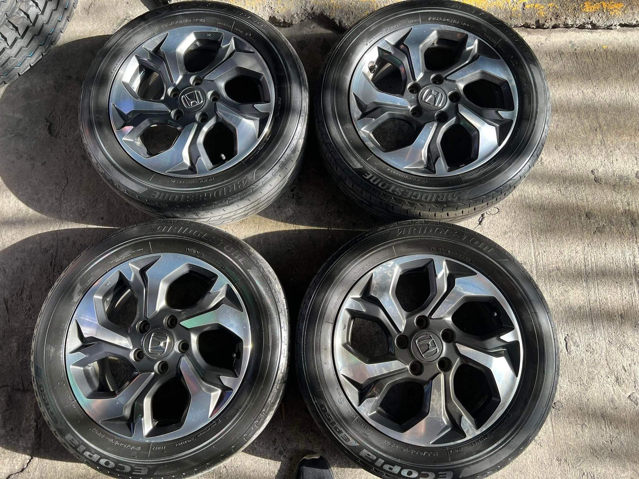 16” Honda BRV Stock mags 5Holes pcd 114 w/195-60-r16 Bridgestone tires ...