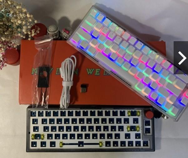 Mk 66 pro with knob. 65% mechanical keyboard wireless bluetooth ...