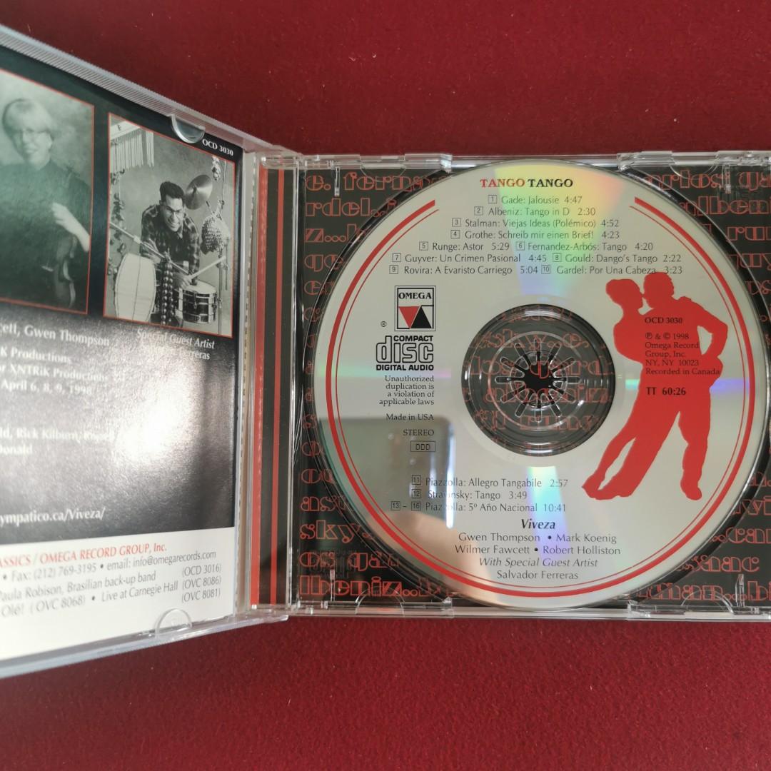 95％new 美國製 TANGO TANGO Viveza 有史以來最暢銷探戈演奏專輯 CD / 1998年 早期版 made in USA ...