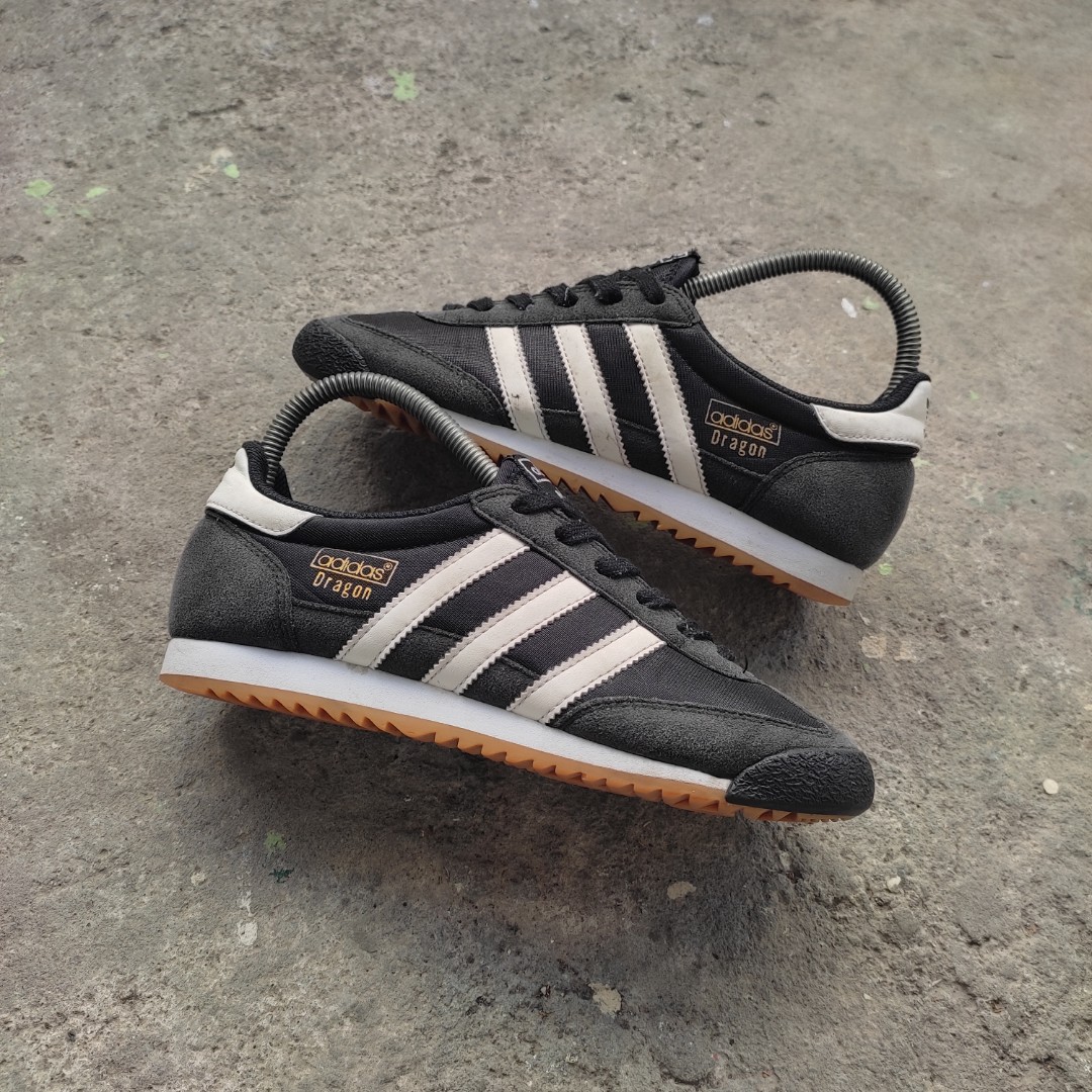 Adidas Dragon OG Black, Women's Fashion, Footwear, Sneakers on Carousell