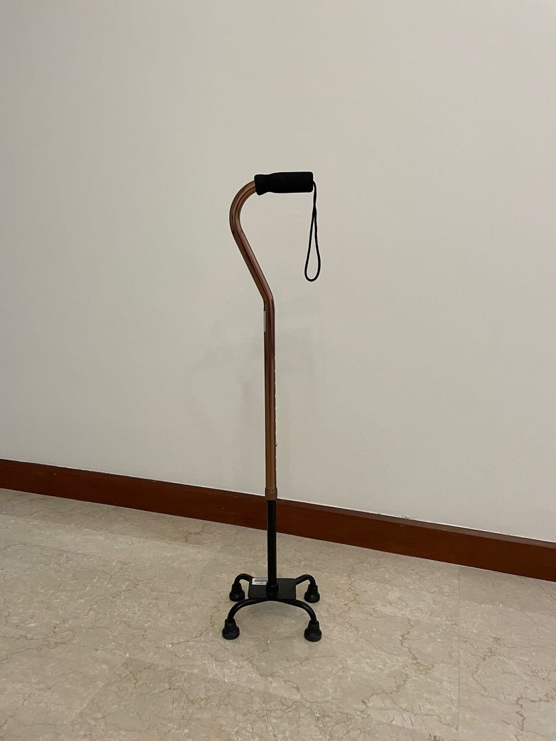 Adjustable wide-base walking stick, Health & Nutrition, Assistive ...