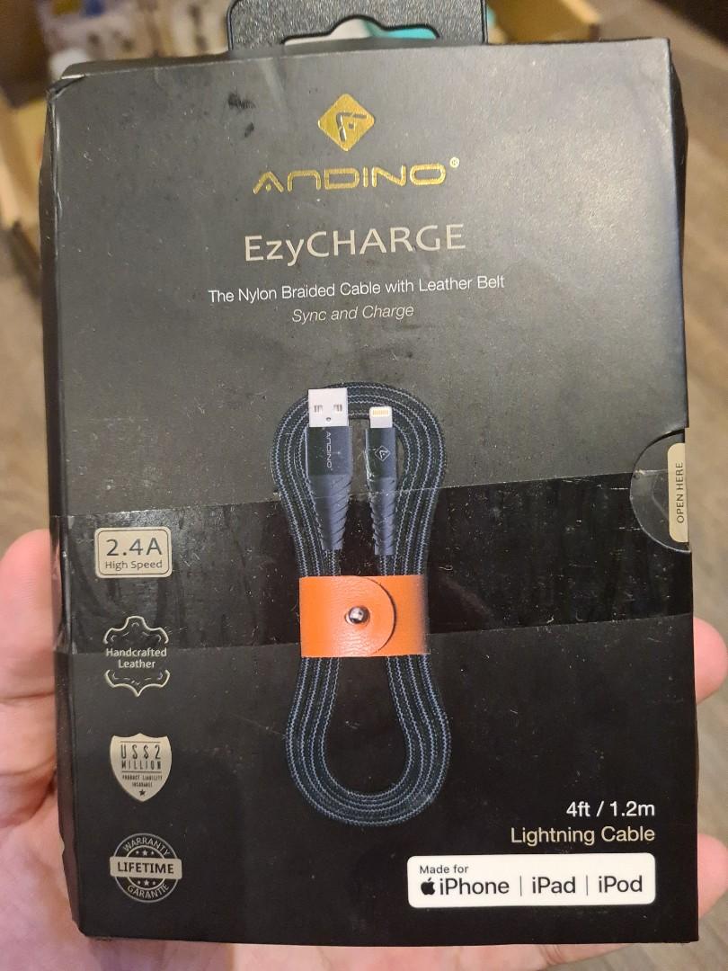 Andino EzyCHARGE lightning cable, Mobile Phones & Gadgets, Mobile ...