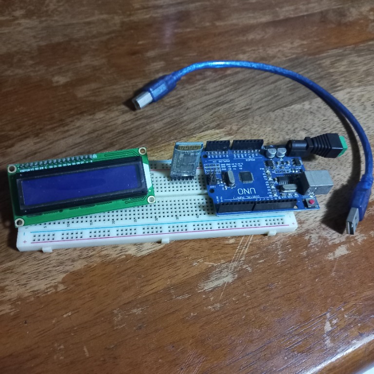 Arduino Uno w/ HC-05 bluetooth module, and 16x2 LCD w/I2C, Computers ...