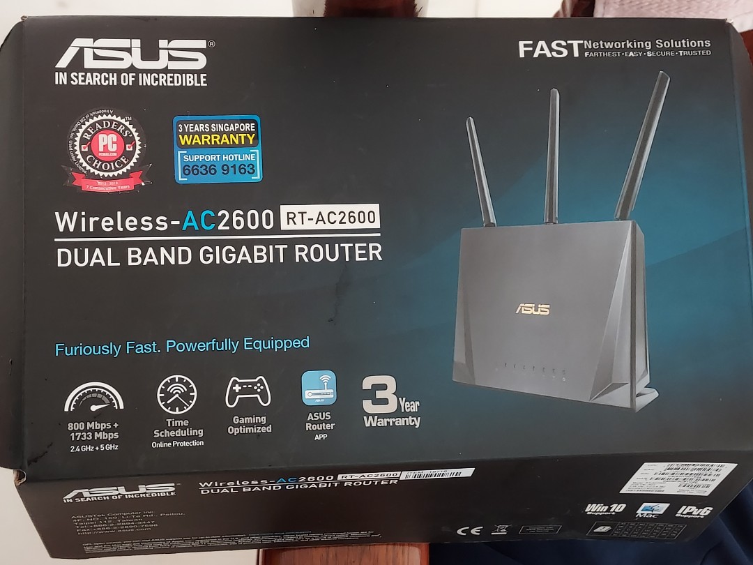 Asus AC2600 WiFi Router, Computers & Tech, Parts & Accessories ...