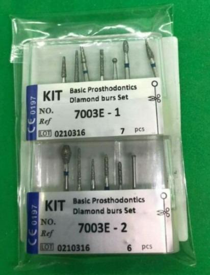 BASIC PROSTHODONTICS DIAMOND BURS SET, Health & Nutrition, Medical ...