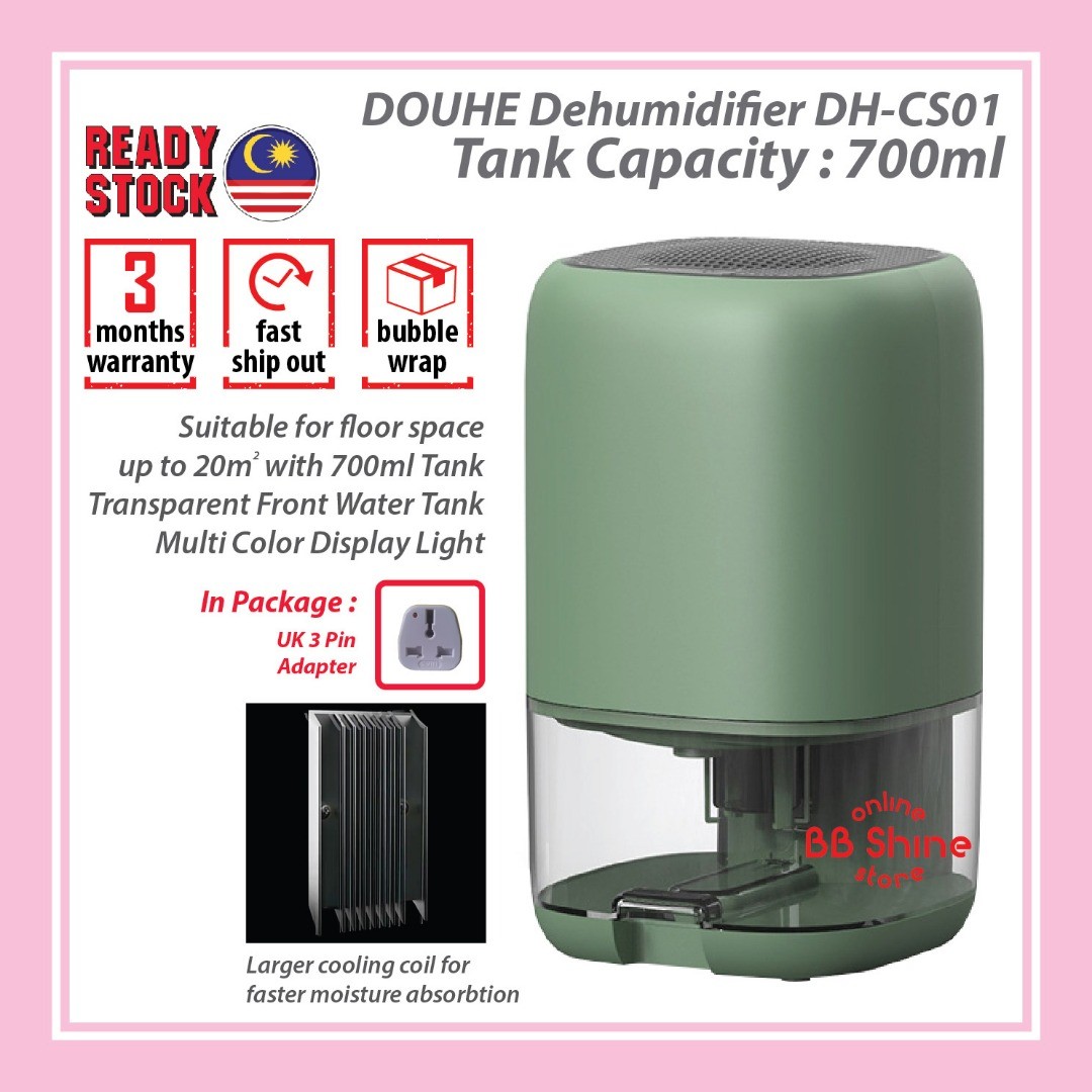 BBSHINE DOUHE DH-CS01 700 ML Mini Home Electric Portable Dehumidifier ...