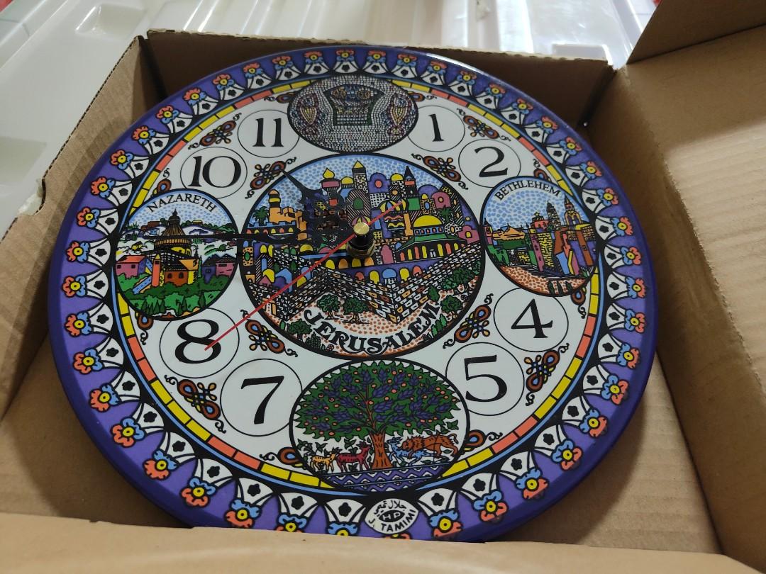 BNIB Jerusalem clock, Furniture & Home Living, Home Decor, Clocks on ...