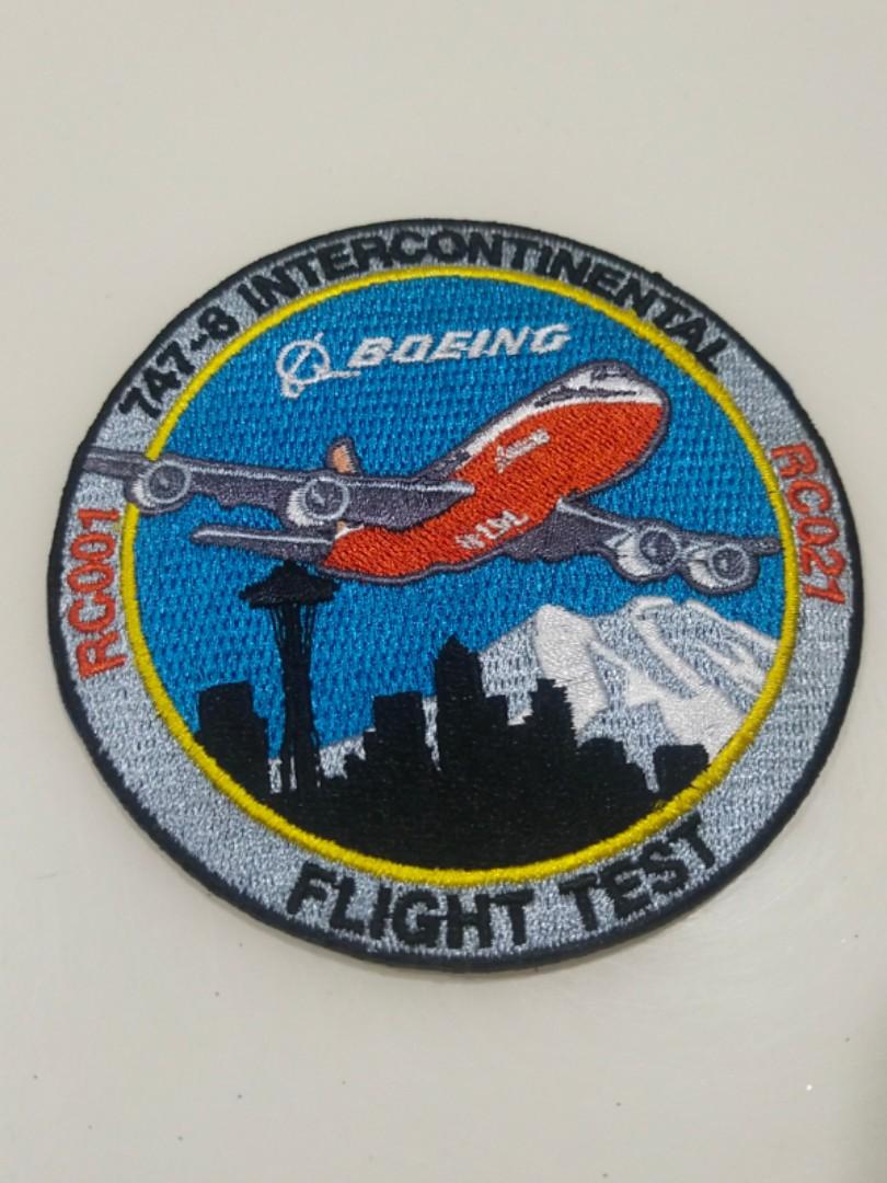 Boeing 747-8 Intercontinental Flight Test Patch, Hobbies & Toys ...