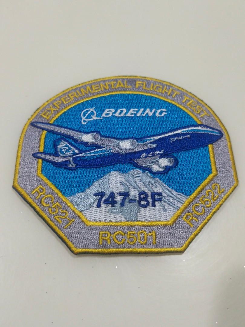 Boeing 747-8F Flight Test Patch, Hobbies & Toys, Memorabilia ...