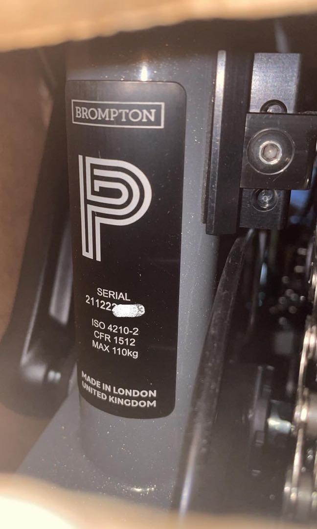 Brompton P Line Storm Grey M4L, Sports Equipment, Bicycles & Parts ...