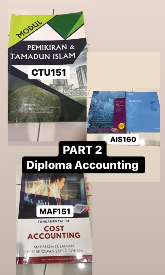Buku preloved UiTM AC110 diploma of accountancy accounting, Hobbies ...