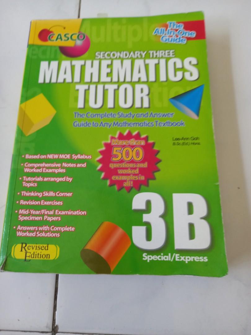 Casco Secondary 3 Mathematics Tutor 3B, Hobbies & Toys, Books ...