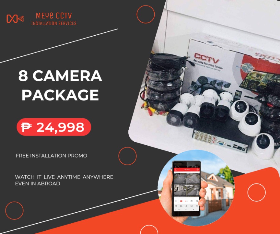 CCTV Packages All In Set FREE Install Promo *Live Access On Phones 2MP ...