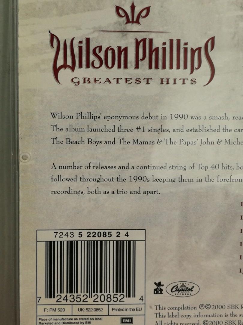CD WILSON PHILLIPS : Greatest Hits, Hobbies & Toys, Music & Media, CDs ...