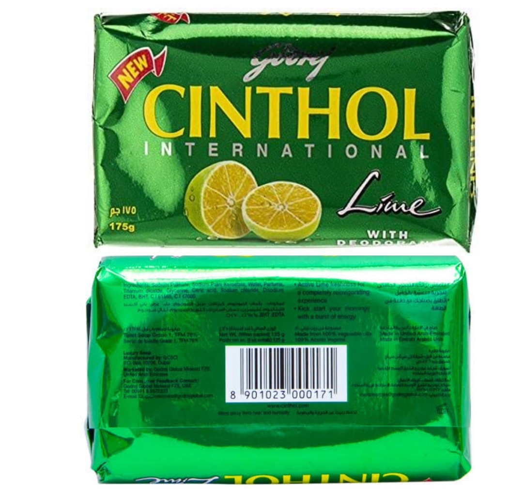 Cinthol Lime Soap 175g (Imported from UAE), Beauty & Personal Care ...