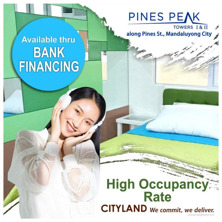 CITYLAND Pines Peak Tower 2 1 bedroom Condo near MRT Boni EDSA ...