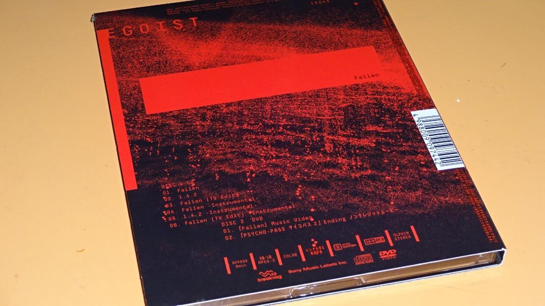 Egoist Fallen CD DVD set with sticker Japan Anime Soundtrack for Psycho ...