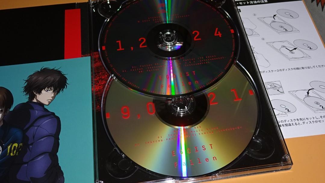 Egoist Fallen CD DVD set with sticker Japan Anime Soundtrack for Psycho ...