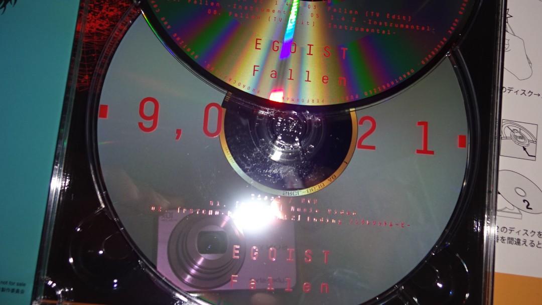 Egoist Fallen CD DVD set with sticker Japan Anime Soundtrack for Psycho ...