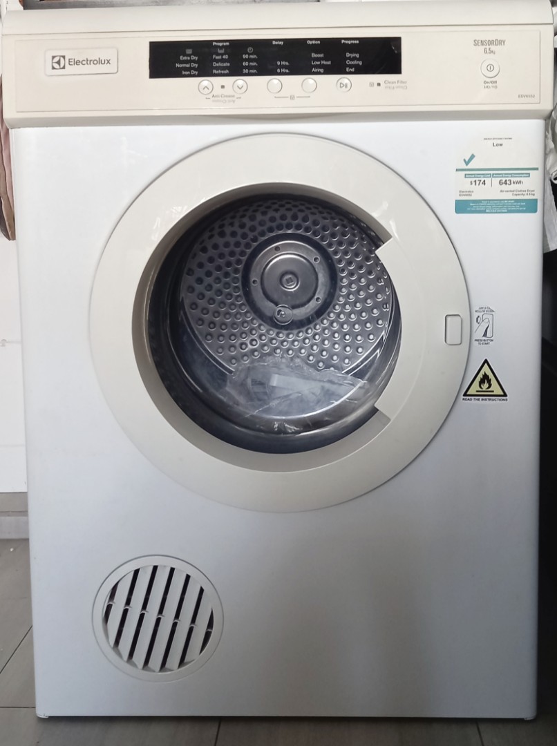 Electrolux Sensor Dry 6.5kg Tumble Dryer, TV & Home Appliances, Washing ...