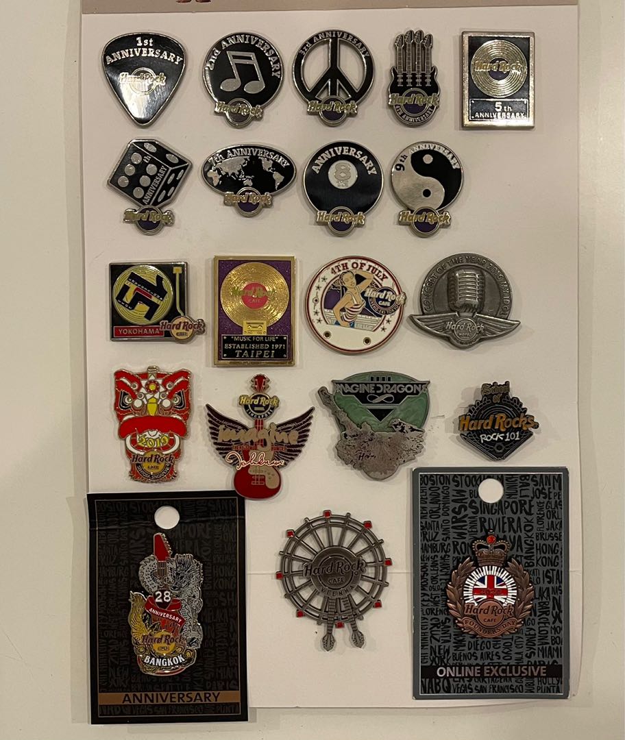 Hard Rock Pins, Everything Else on Carousell