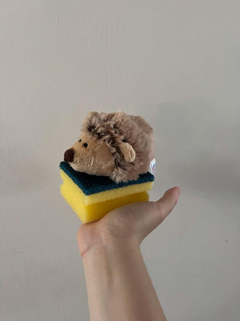 Limited Edition Hedgehog Toy with Dish Kitchen Sponges, Hobbies & Toys ...