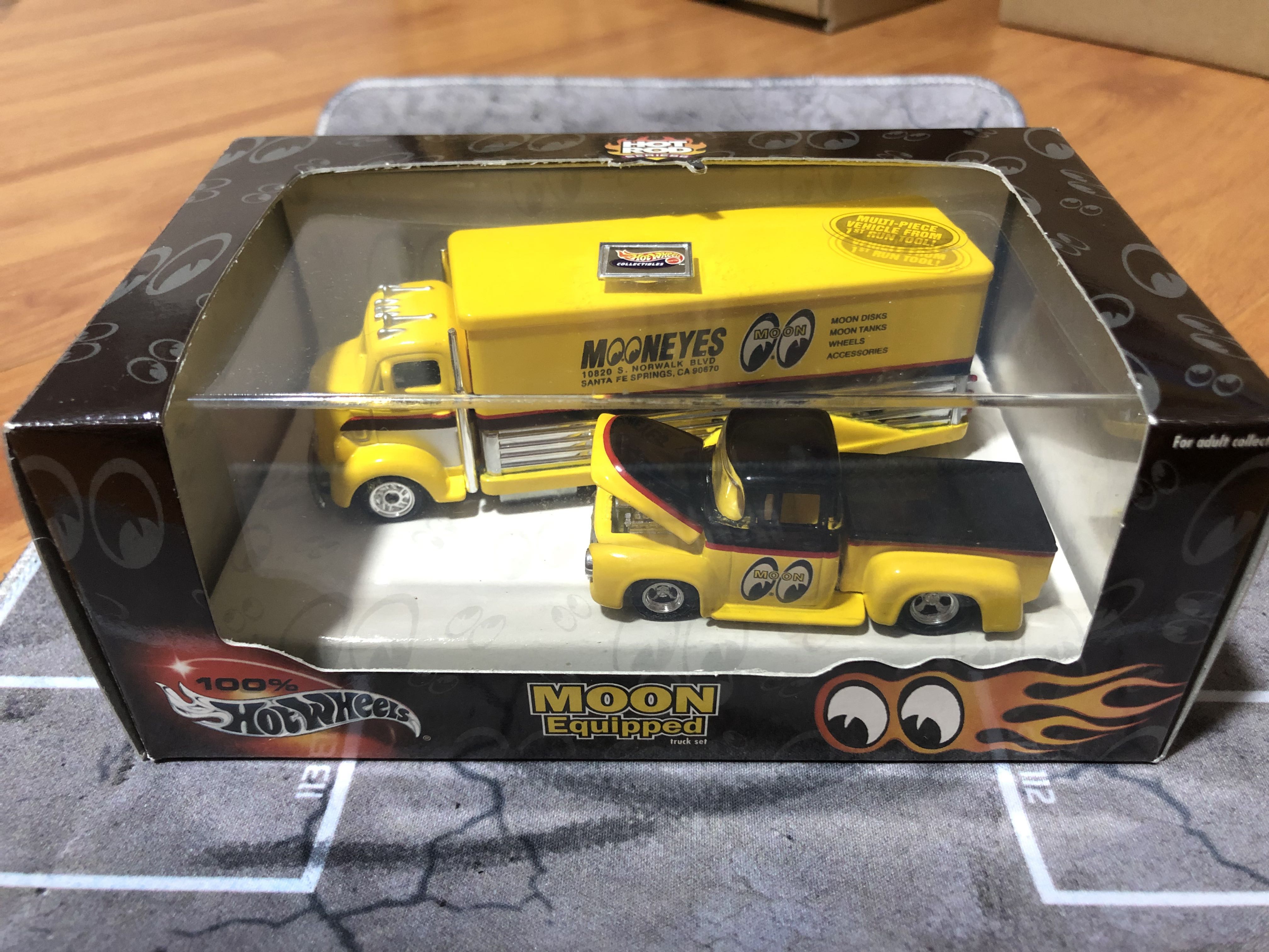 Hot Wheels - Moon Equipped Truck 2-Car Set MoonEyes, Hobbies & Toys ...