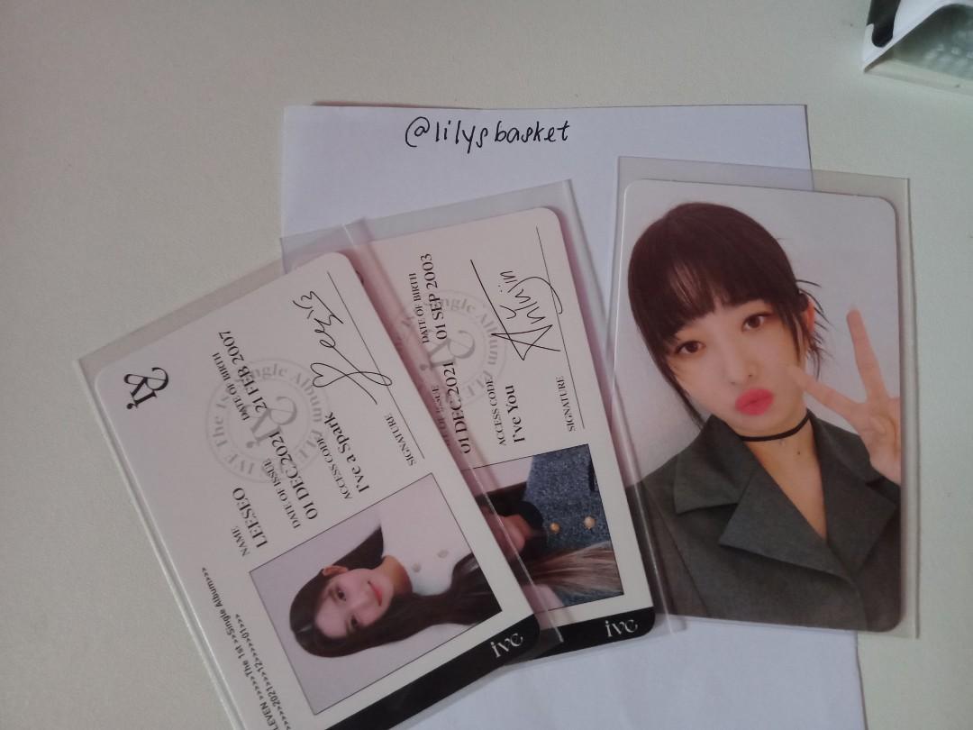 ive rei, yujin, leeseo photocards set, Hobbies & Toys, Memorabilia & Collectibles, K-Wave on ...
