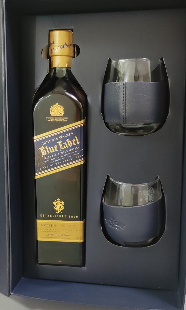 Johnnie Walker Blue Label Gift Set, Food & Drinks, Beverages on Carousell