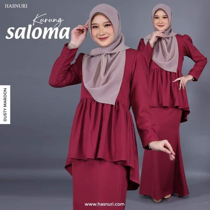 Kurung Saloma - Hasnuri, Women's Fashion, Muslimah Fashion, Baju Kurung ...