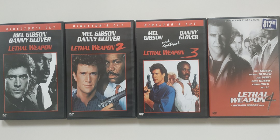 Lethal Weapon 1 to 4 DVD Set, Hobbies & Toys, Music & Media, CDs & DVDs ...